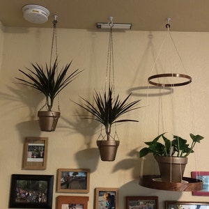 Paperclip Chain Plant Hanger1 Choice of Finish. Delicate but - Etsy