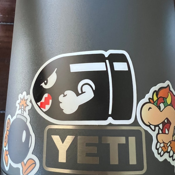 Nintendo Star Vinyl Die-cut Sticker | Retro Video Game Stickers - Etsy