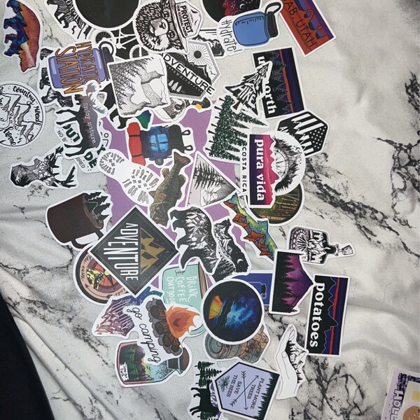 50 Outdoor Camping Hiking Stickers Pack Nature Set Lot - Etsy