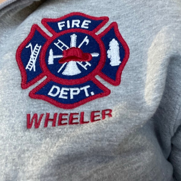 Personalized Gift for Firefighter, Custom Fire Department Name, Badge ...