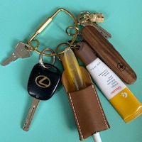 Glossier Brand Keychain Cap (key Ring Included) - Chapstick and Lip ...