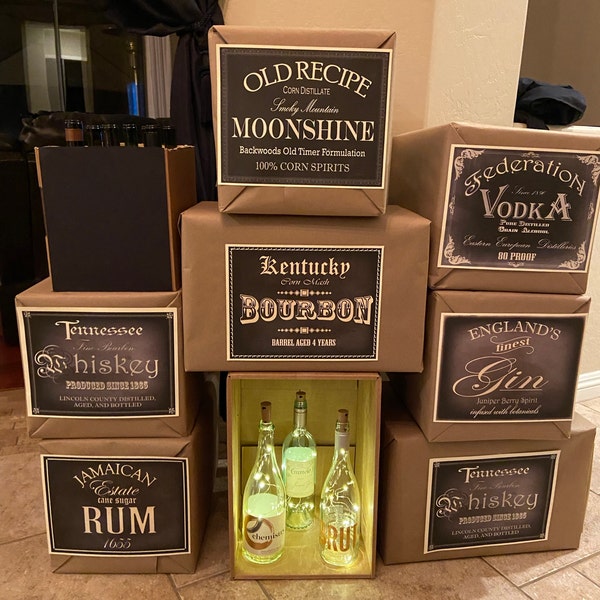 6 Prohibition Crate Labels Printable Set JPG Files ~ Liquor Rebellion ...
