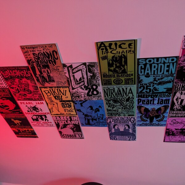 Shoegaze Wall Photo Collage 10 Physical Prints Set - Etsy