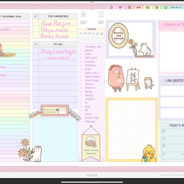 Cute Cozy Day Desktop Wallpaper Organizer| Mac and Windows Organizer ...