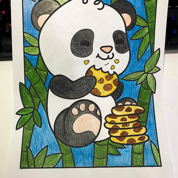 Easy, Bold, Cute Kawaii Coloring Book, Printable Instant Digital ...