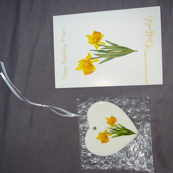 Personalised Birthday Gift for Her - March Birth Flower - March ...