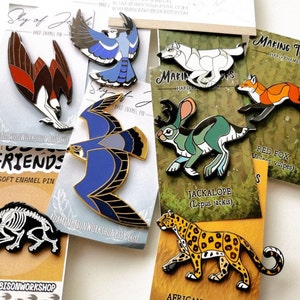 Spotted Hyena Hard Enamel Pin Hyena Pin Animal Pin Art | Etsy