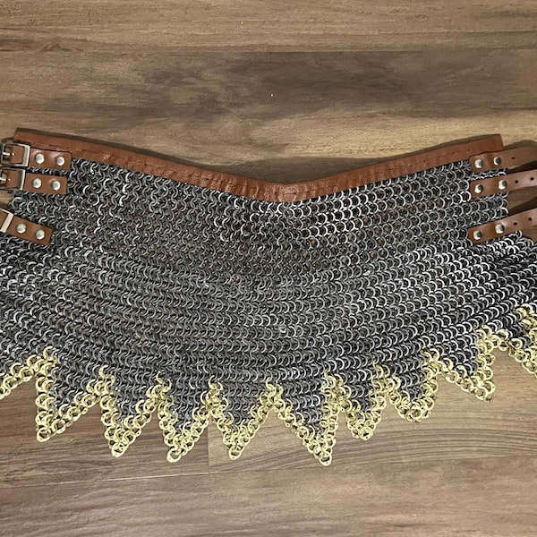 Medieval Knight Bishop Mantle Collar Flat Riveted With Flat Washer ...