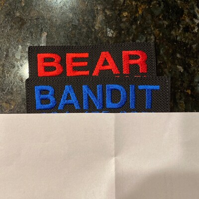 Custom 1.5 Patches Embroidered Both Name and Phone Number With Hook ...