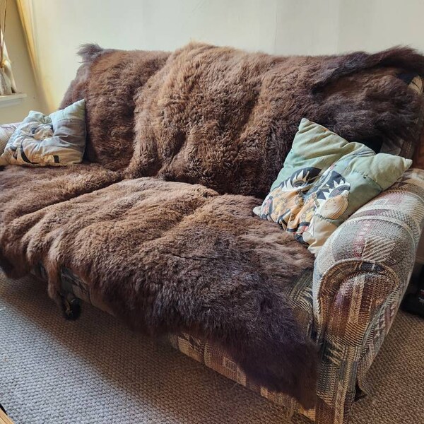 Buffalo / Bison Rug & Hide blanket and Garment Quality extra Large - Etsy
