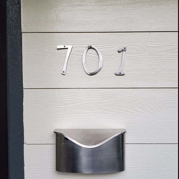 Rustic Metal 4 Inch TO 8 Inch Individual House Numbers Size Options - Etsy