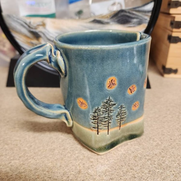 Firefly Mug, Pine Tree Mug, up North Summer Mug, Camping Coffee Cup ...