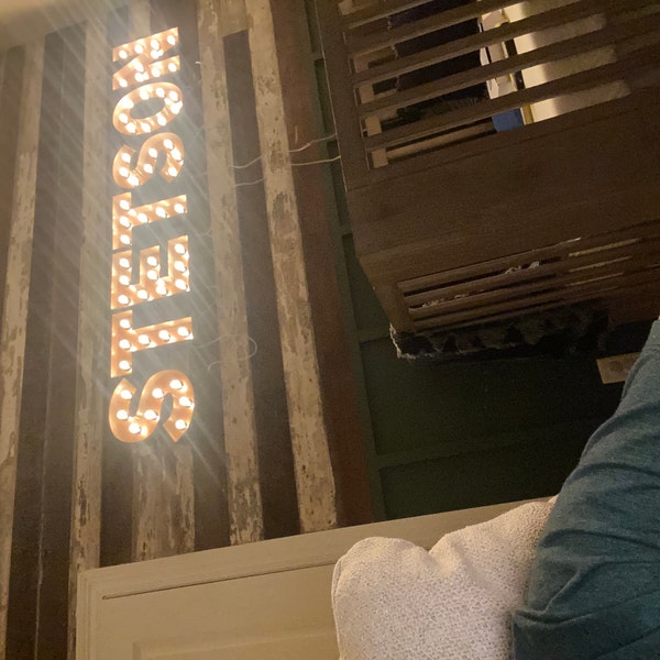 12" Marquee Letters, Light up Letters - Etsy