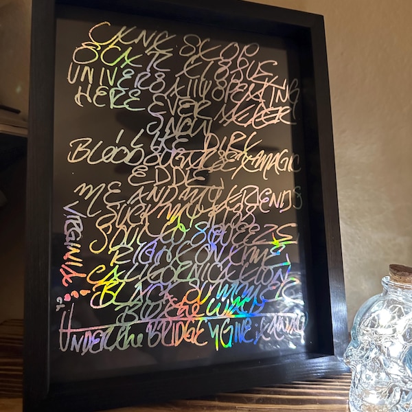 CUSTOM Setlist - Foiled Concert Souvenir Setlist - **choose Your Own ...