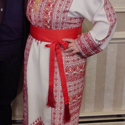 Traditional Palestinian Embroidery Dress for Girls Tatreez Kuffiyyeh - Etsy