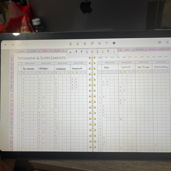 Digital Note Taking Goodnotes Notability Template College Student ...