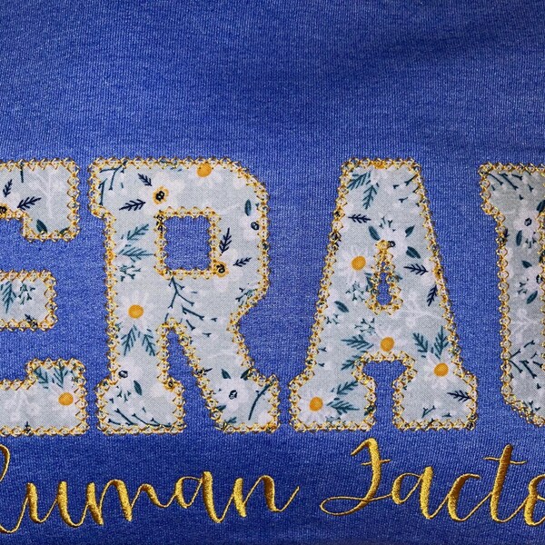 Custom College Initials Mascot Embroidered Sweatshirt, College Pride ...