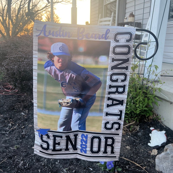 Personalized Photo Graduation Flag|senior 2025 Photo Flag|class of 2025 ...