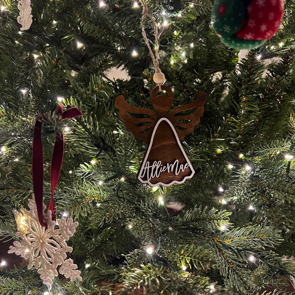 Angel Ornament | Personalized Angel | Custom Name Christmas Ornament ...