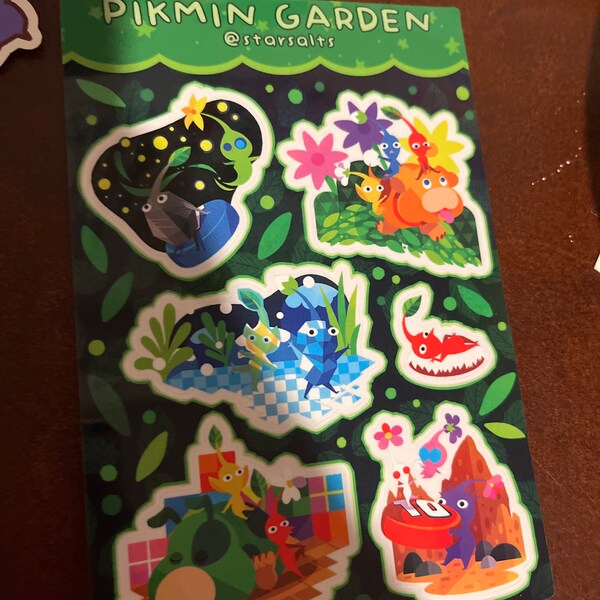 4x6 Pikmin Sticker Sheet - Etsy
