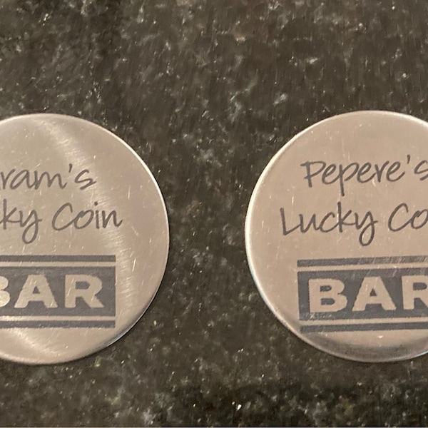 Personalized Lucky Coin - Lucky Scratcher Coin - Lucky Lotto Coin ...