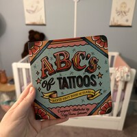 Abc's of Tattoos Baby Board Book - Cute Kids Gift - Hardcover - Edgy ...
