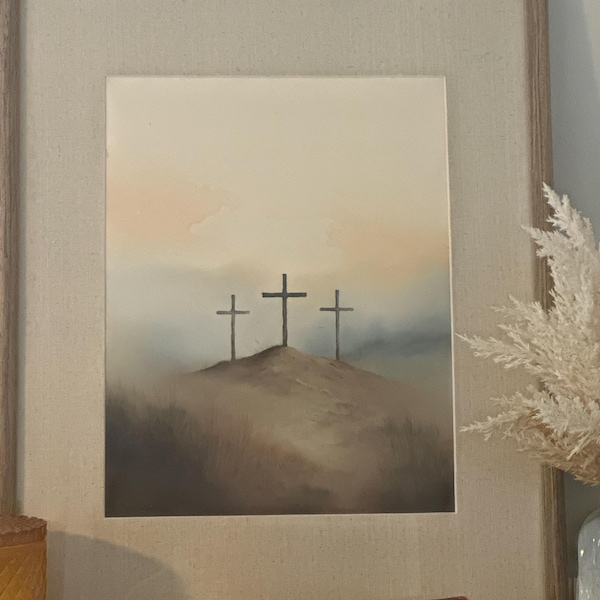 Jesus Empty Tomb Bible Verse Wall Art Poster/cavnas, Matthew 28:6 He is ...