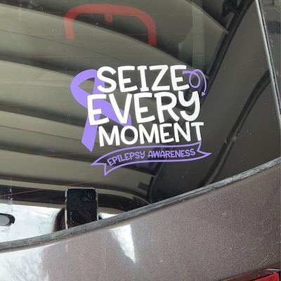 Epilepsy Awareness Decal Seize Every Moment Epilepsy Warrior Purple ...