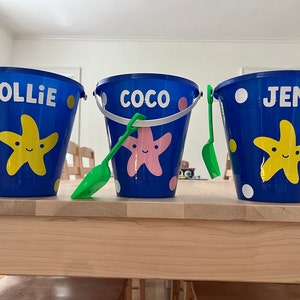 Bucket Pail and Shovel Personalized Summer Beach Kids Toy, Summer Beach ...