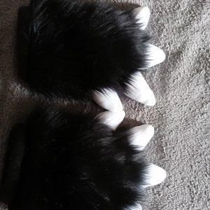Furry Custom Plush Fursuit Hand Paws Deer, Dino & Protogen 1 Pair ...