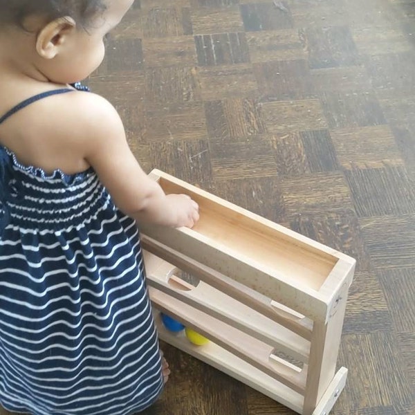 Large Wooden Grimm's Style PASTEL Stacker Semi Circle Peg Dolls Baby ...