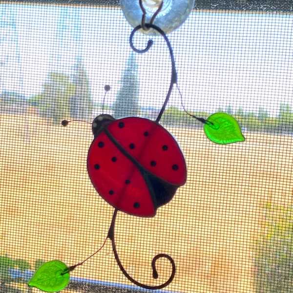 Ladybug Gifts Stained Glass Window Hangings New Mom Gift Custom Stained ...