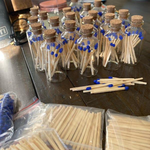 2" Inch Long, Wooden Matchsticks, Matchboxes, For, Weddings, Small Gift ...