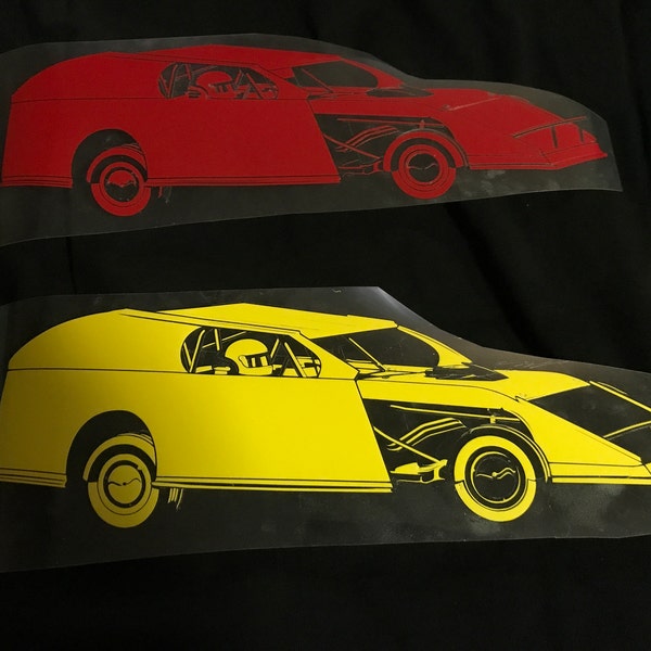 Cartoon Dirt Late Model Race Car Highly Detailed Vector Image in .svg ...