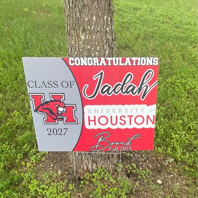 Customizable High School Sports Yard Sign Custom Yard Sign Sports - Etsy