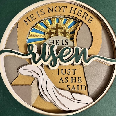 3D RISEN SVG Religious EASTER Svg for Cricut for Silhouette - Etsy