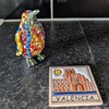 Mosaic Blue Bull Statue With Big Horns Made With Marble Dust and With ...