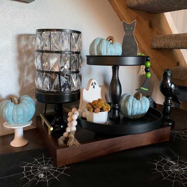 Wooden Ghosts - Wood Ghost - Tiered Tray Halloween Decor - Etsy
