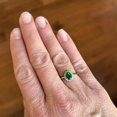 Charnier of France Antique Pearl & Diamond Paste Halo Anniversary ...