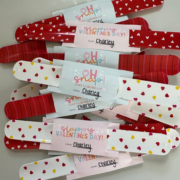 Slap Bracelet Valentine Printables, Oh Snap, Have a Slappy Valentines ...