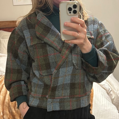 1940s Swing Coat Pattern, With Wide Cuffs and Stand-up Collar. Original ...