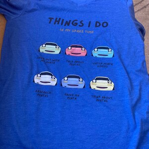 Blue Miata Laminated Vinyl Stickers - Etsy