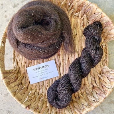 Shetland Roving Black Shetland Top 100 Grams of Shetland Top - Etsy