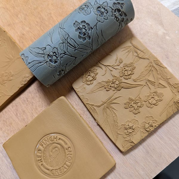 Polymer Clay Wavy Texture Roller | Polymer Clay Patterns | Waves ...