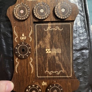 STRATA STRIKE Commander Command Zone Tray With Dial Counters MTG Magic ...