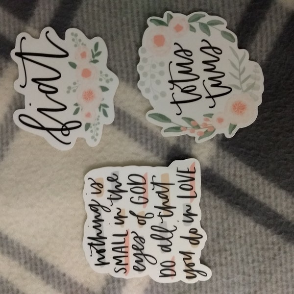 Catholic Sticker Bundle Catholic Quote Stickers Catholic Stickers ...