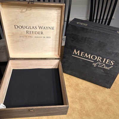 Memorial Gift Box, Memorial Gifts, Memory Box, Memorial Keepsake ...