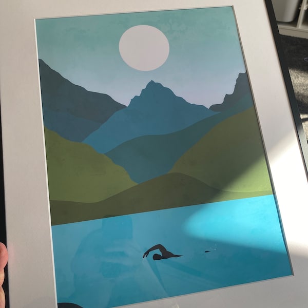 Wild Swimming Print | Wild Swimming Poster | Swimming Poster | Swimming ...