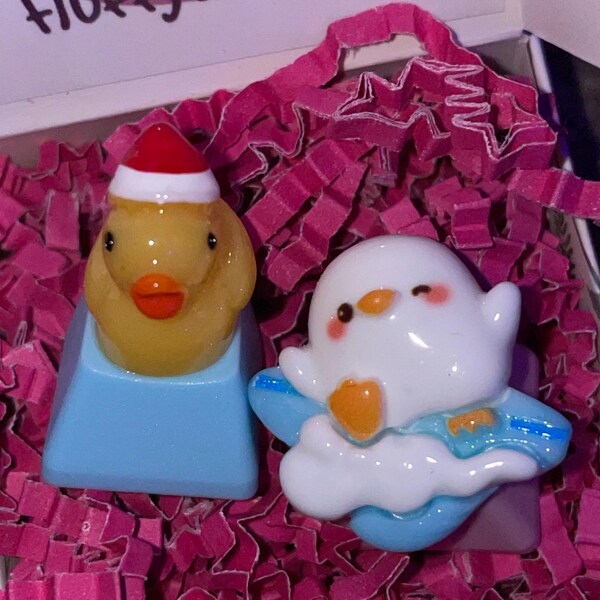 Kawaii Duck Character Keycaps, Goose Keycap, Animal Keycaps, Cute ...