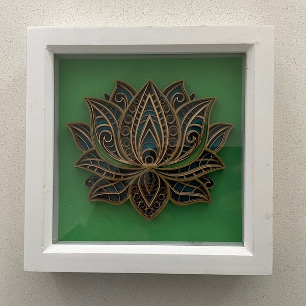 LOTUS Cnc Files Laser Cut File Svg Layered and Glowforge File, Ornament ...